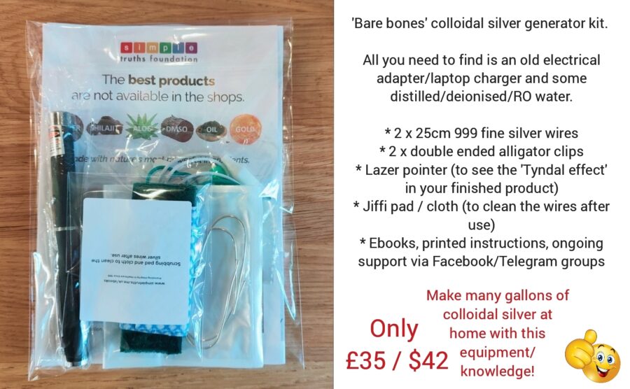 Basic colloidal silver generator components. - Simple Truths Foundation